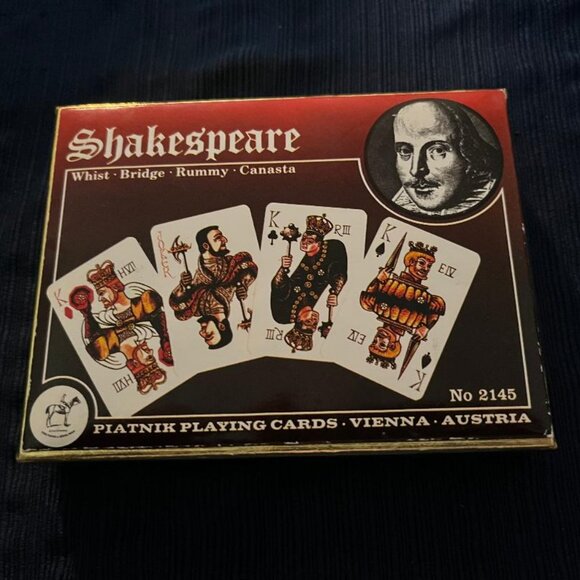 Games | Vintage Shakespeare No 2145 Playing Cards | Poshmark